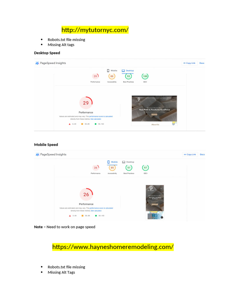 On Page Audit Rushi | PDF