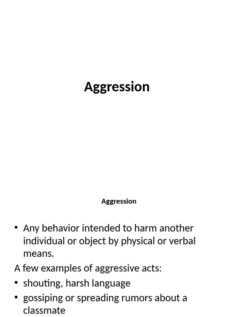 6774 D 16 Ce 98 Ae Aggression | PDF | Aggression | Behavioural Sciences