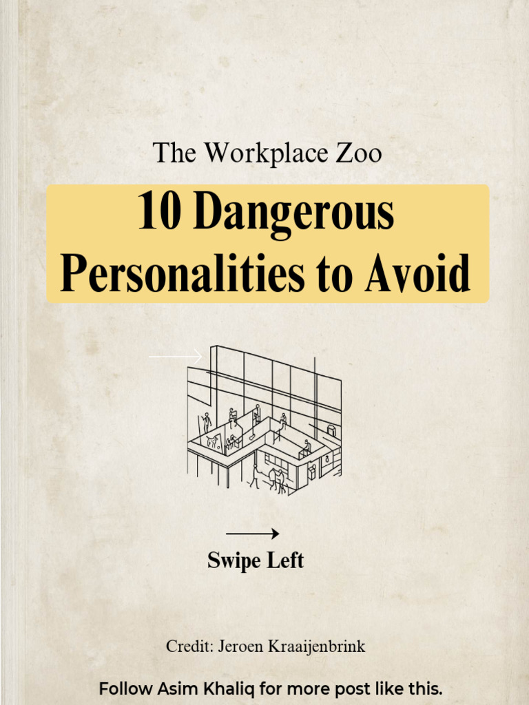 Avoiding 10 Toxic Workplace Personalities | PDF | Behavioural Sciences ...