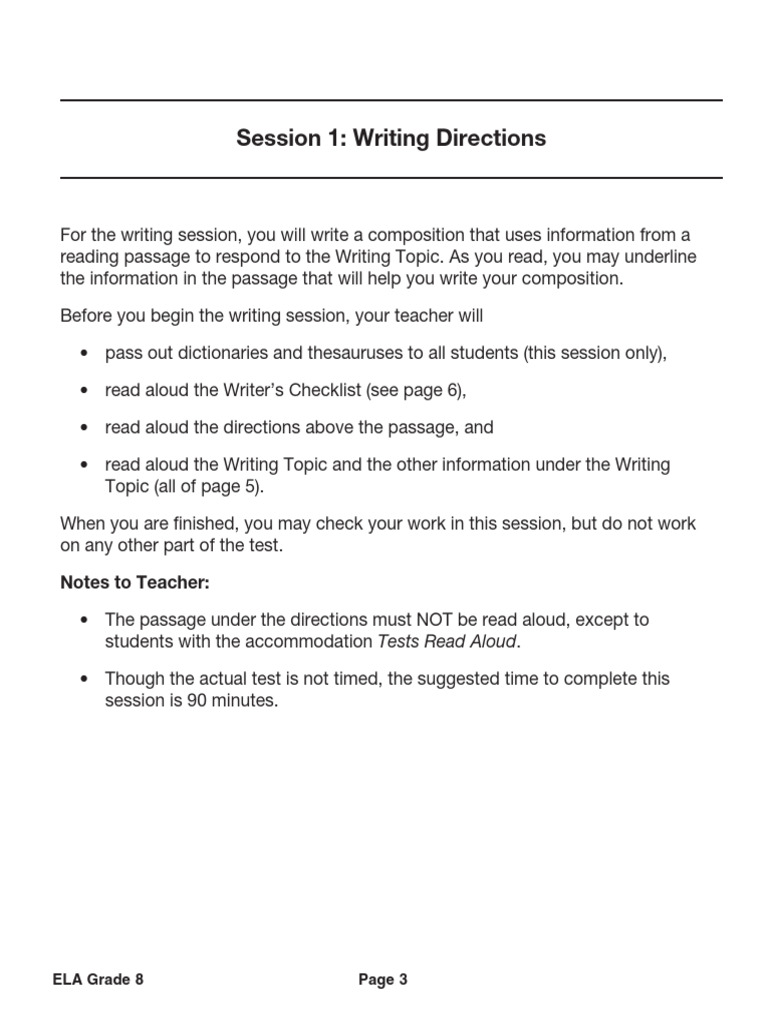 Writing and Reading Practice Test (G7-8) | PDF | Loch Ness Monster ...