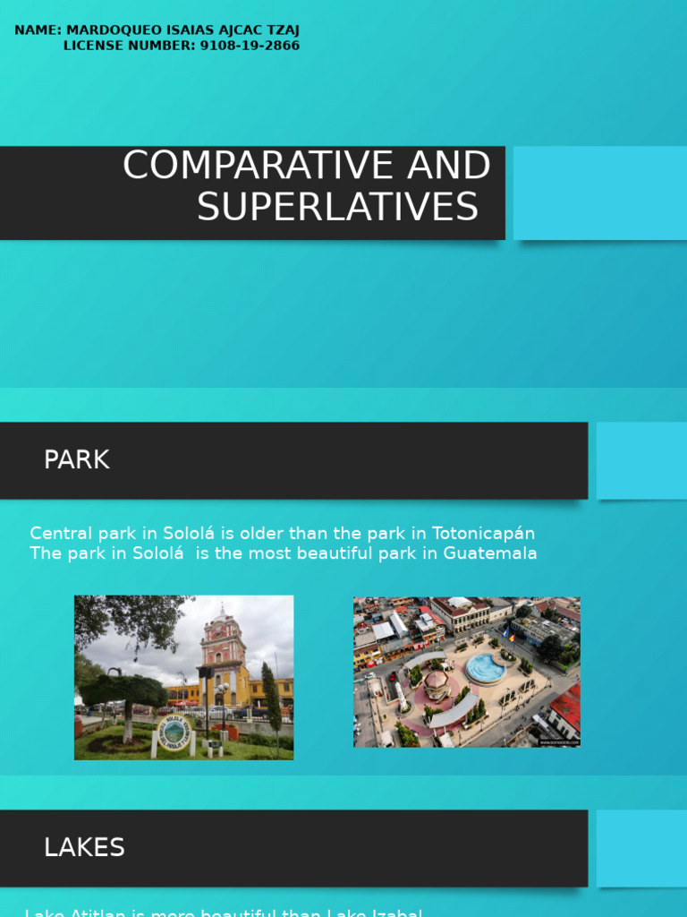 Comparative and Superlatives | PDF