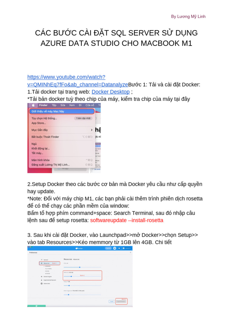 Install SQL Server Mac Guidedocx | PDF