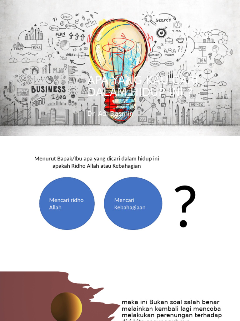 Apa Yang Kau Cari Dalam Hidup Ini | PDF