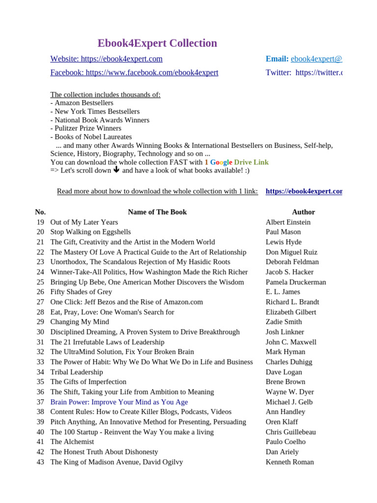 Ebook4Expert Ebook Collection | PDF