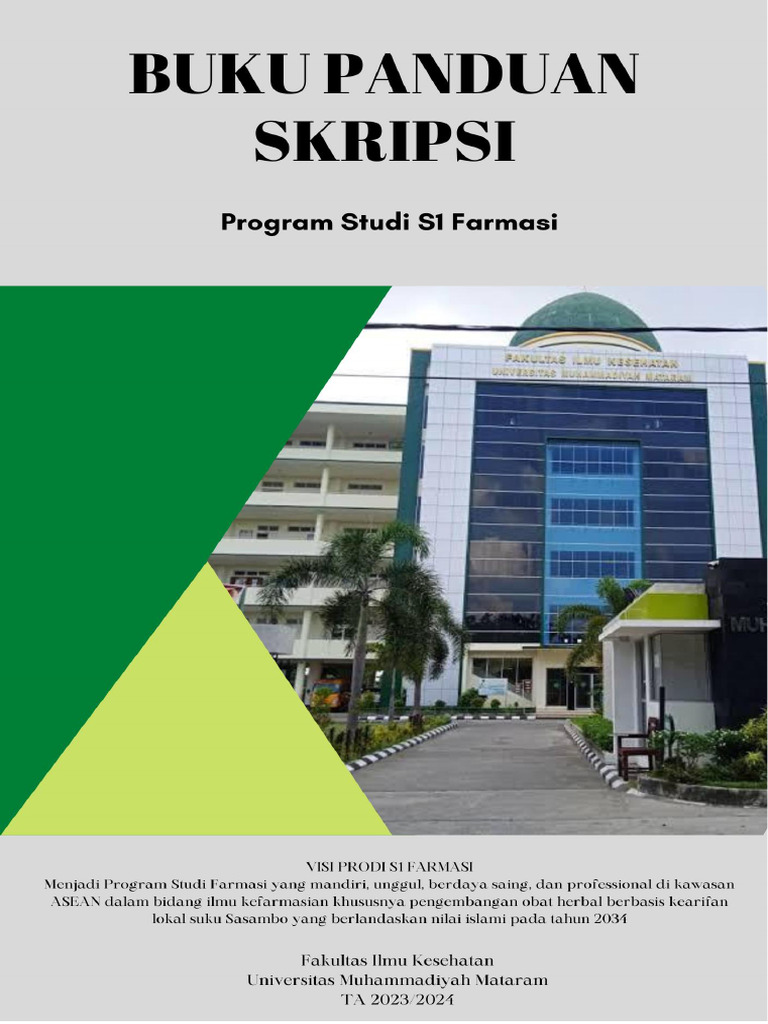 Panduan Skripsi s1 Farmasi 2024 | PDF