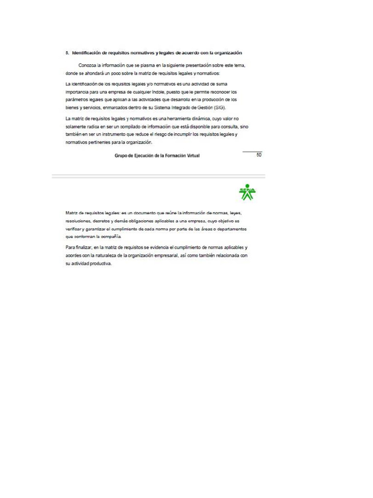 Resumen Matriz de Requisitos Legales | PDF