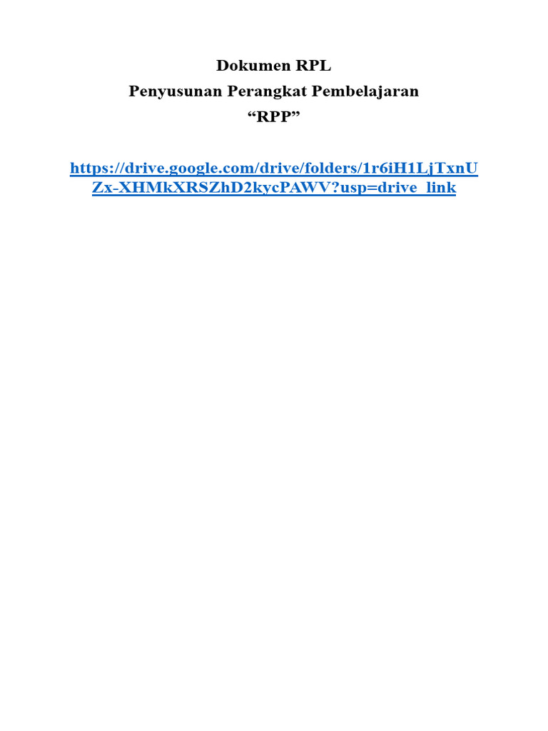 Dokumen RPL RPP | PDF