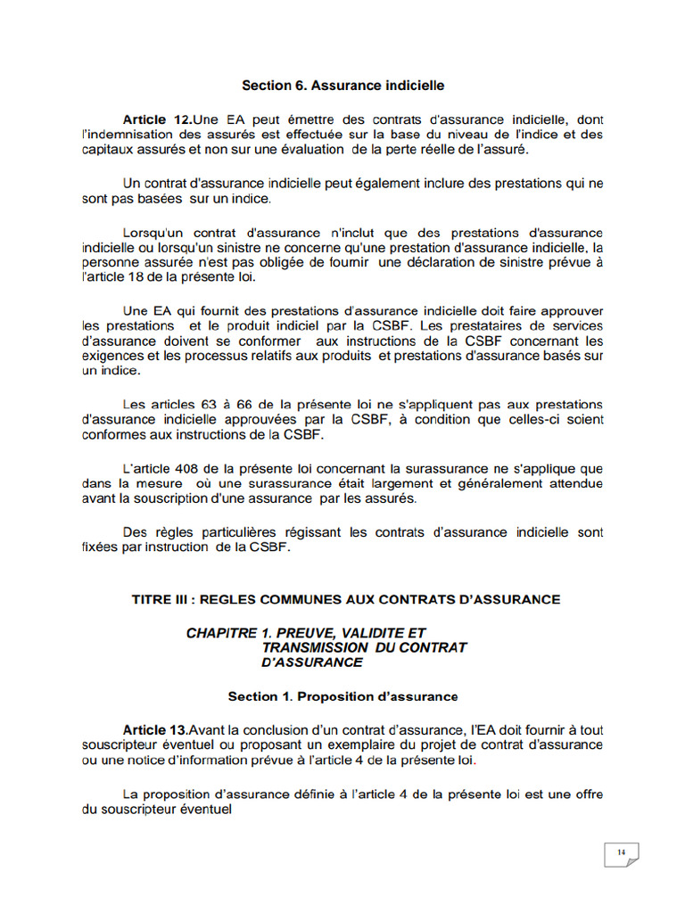 Contrats D'assurance | PDF