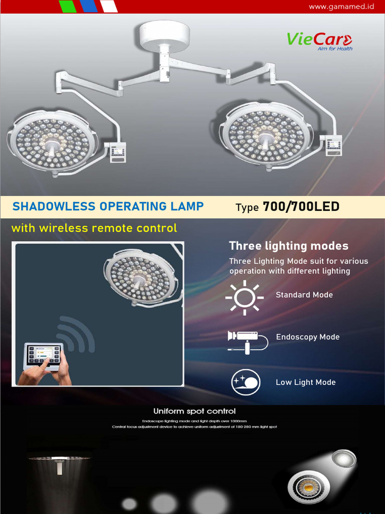 BROCHURE & SPECIFICATION_SHADOWLESS OPERATING LIGHT 700_700LED With ...