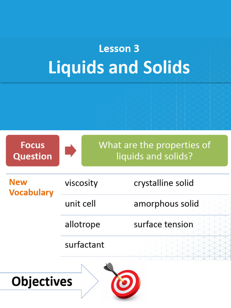 Properties of Liquids and Solids Explained | PDF | Liquids | Crystal