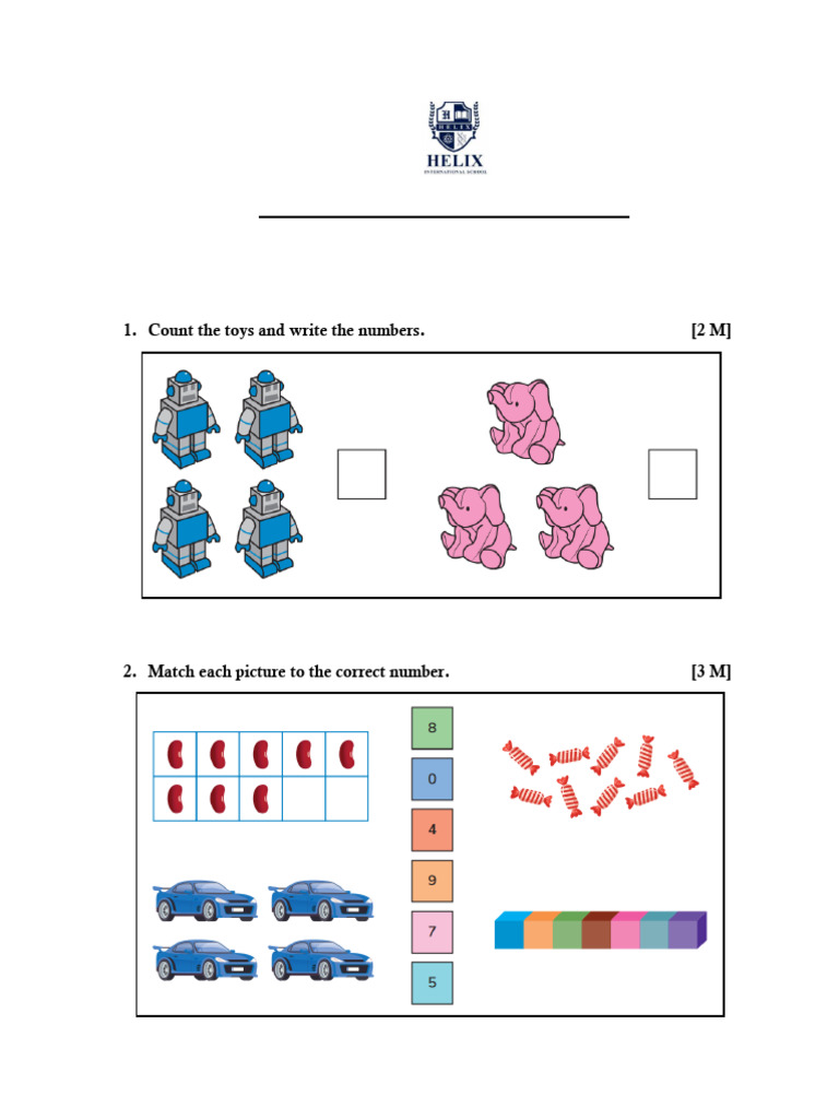 Primary 2 Mathematics Placement Test | PDF