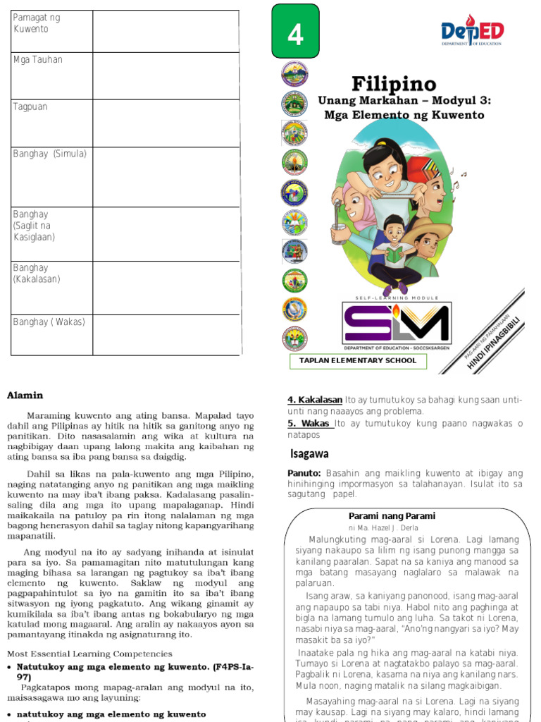 FILIPINO BOOKLET MOD 3 | PDF