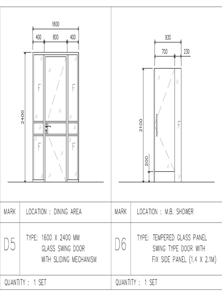 For Quotations - Glass Doors | PDF