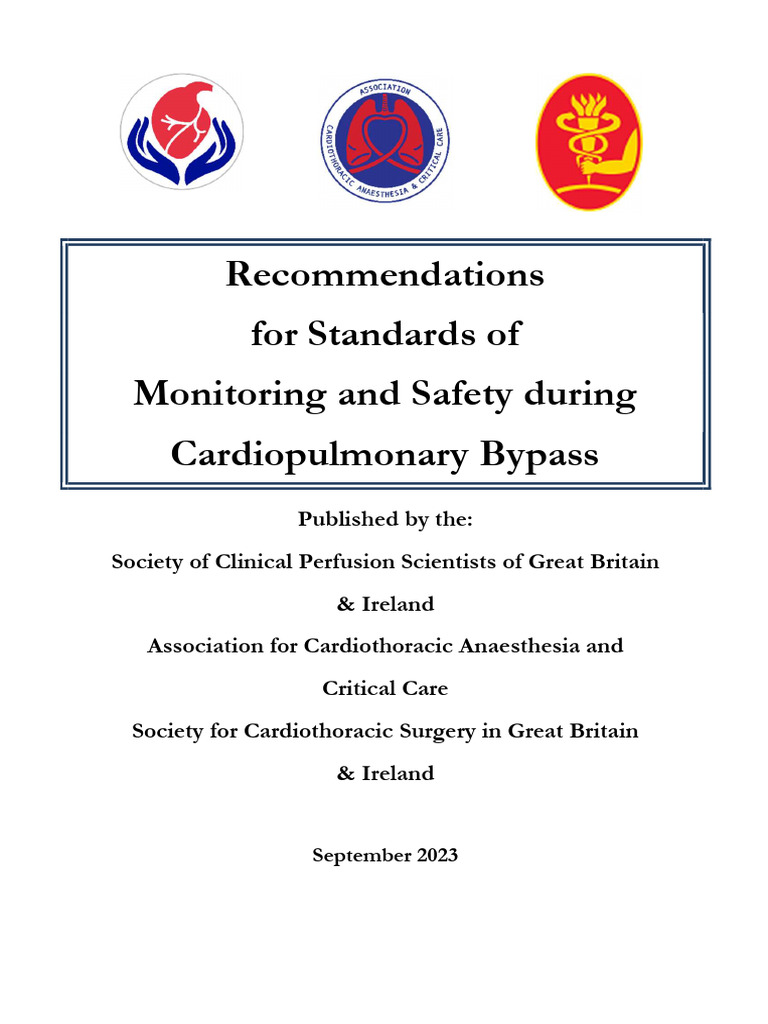 Monitoring Standards for CPB Safety | PDF | Clinical Medicine | Medical ...