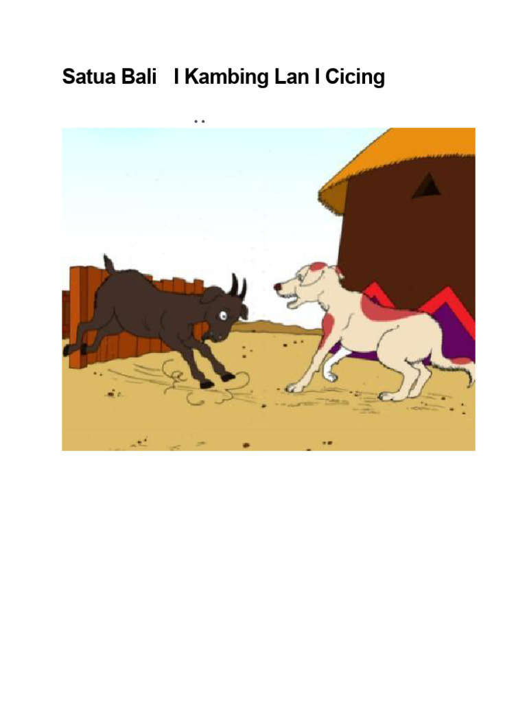 Satua Bali i Kambing Lan i Kakua | PDF