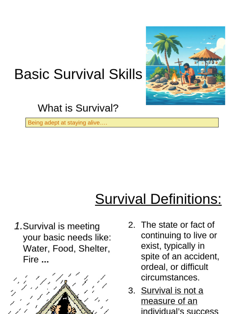 Basic Survival Skills | PDF