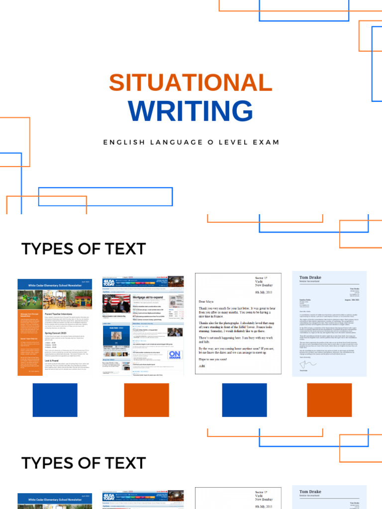 Session 2 - Situational Writing | PDF