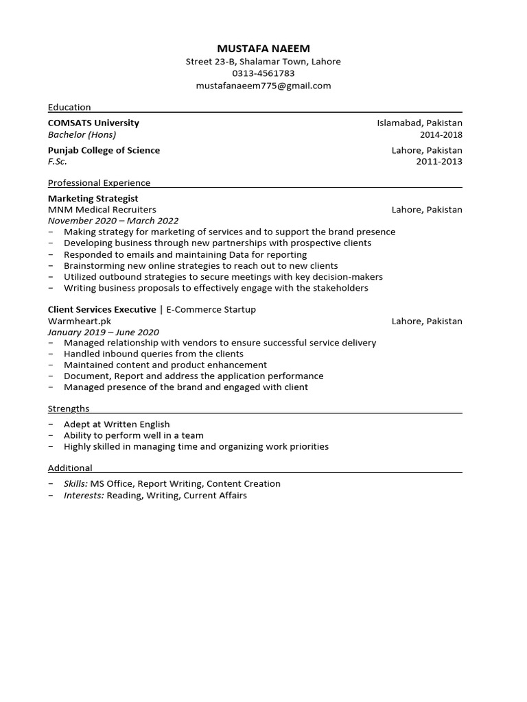 CVMustafa Naeem | PDF