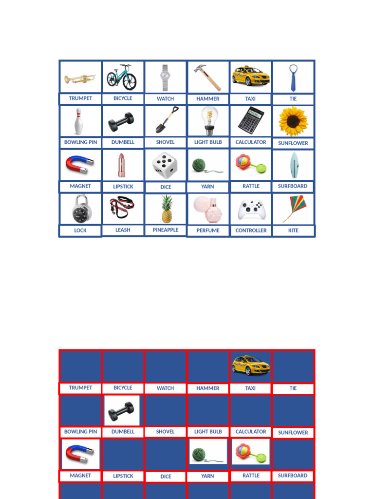 GUESS WHO OBJECTS | PDF