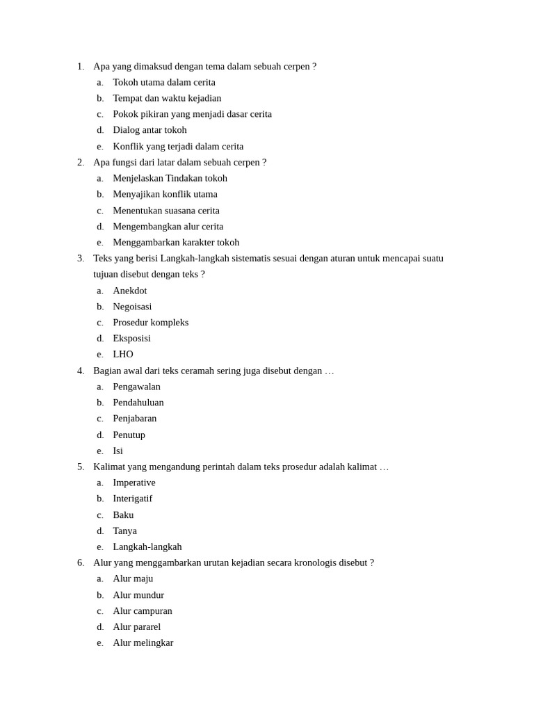 Kisi-Kisi Bindo 11 Pas | PDF