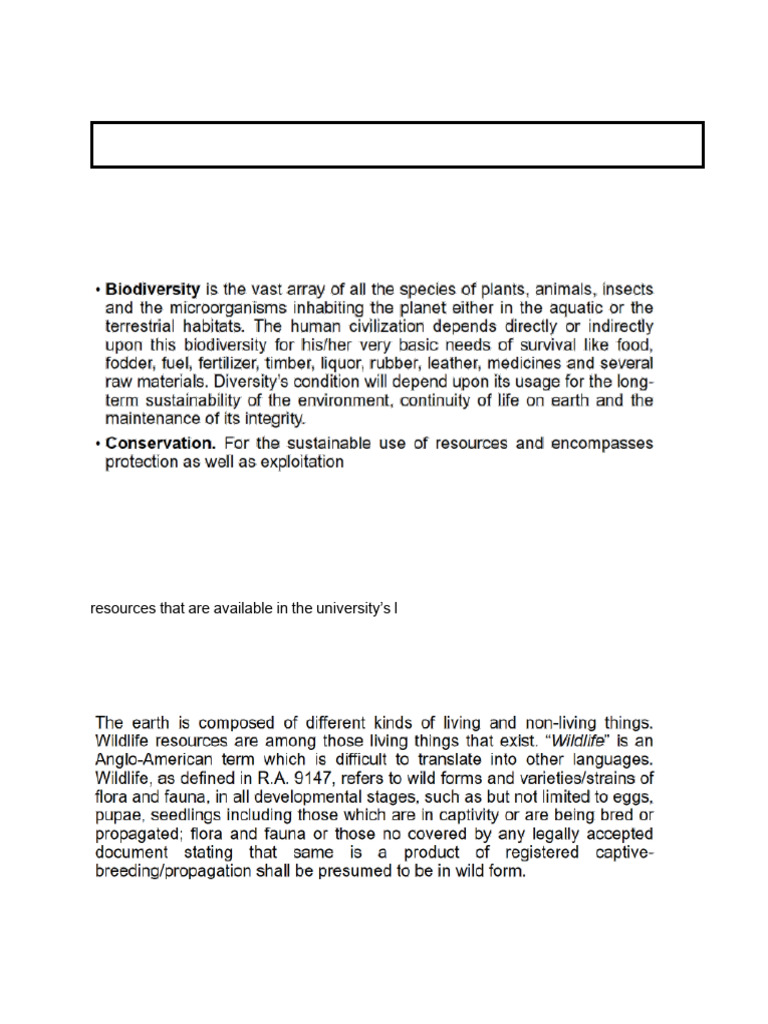 Wildlife Conservation and Endangered Species | PDF