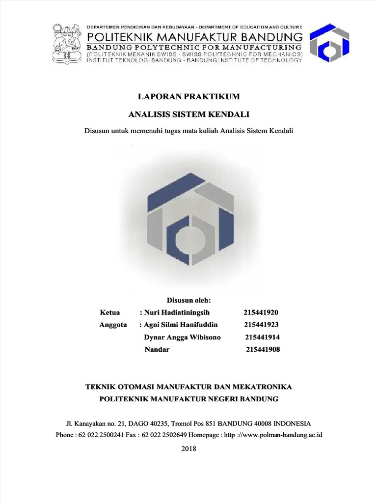 Analisis Sistem Kendali Praktikum 2018 | PDF