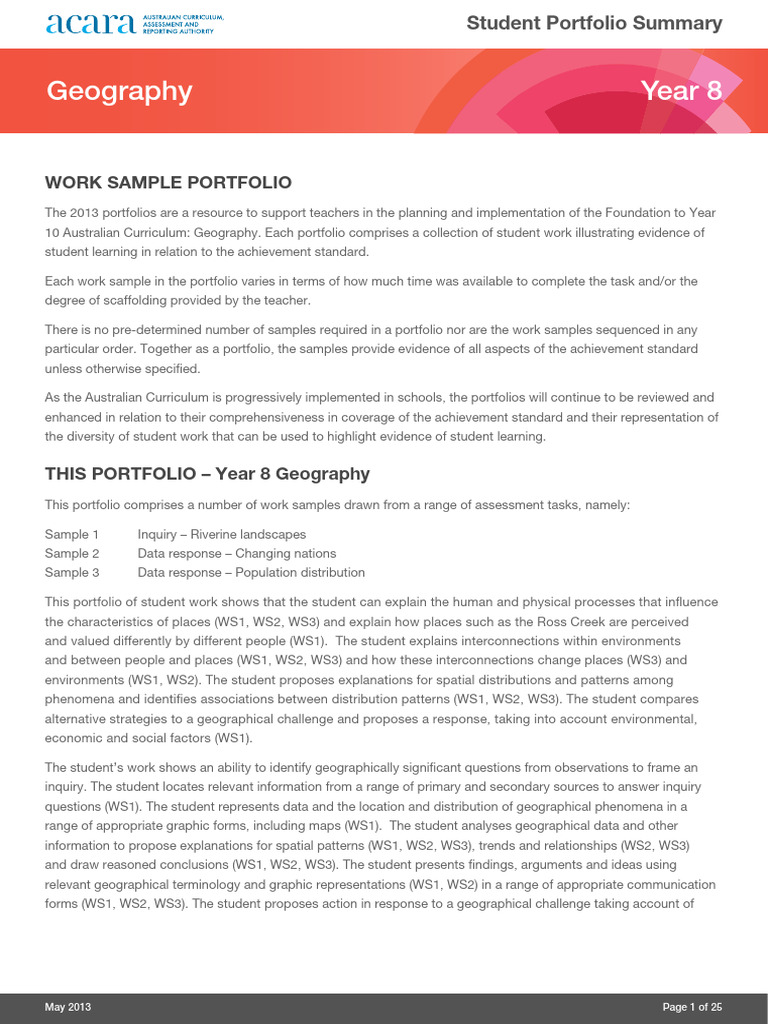 Year 8 Geography Portfolio | PDF | Geography | Map