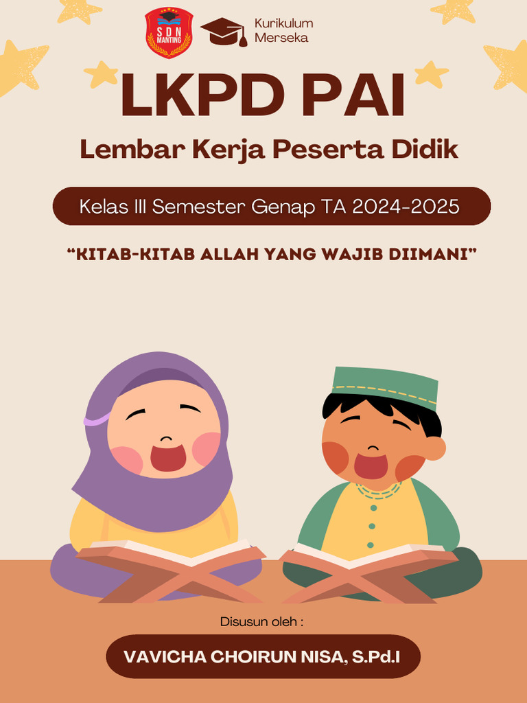 LKPD Kitab-Kitab Allah Yag Wajib Diimani | PDF