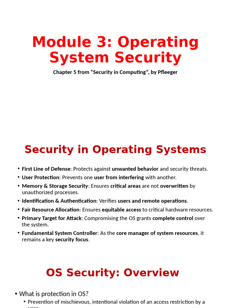 OS Security & Protection Guide | PDF | Operating System | Virtual Machine