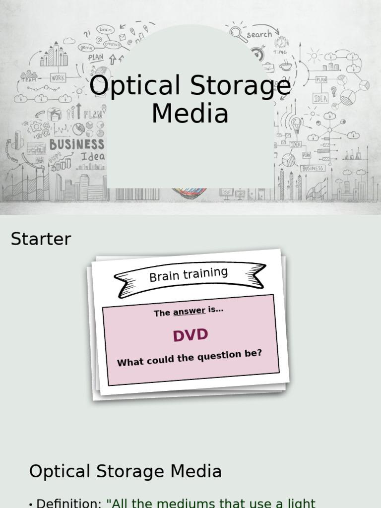 Optical Storage Media | PDF | Computer Data Storage | Dvd