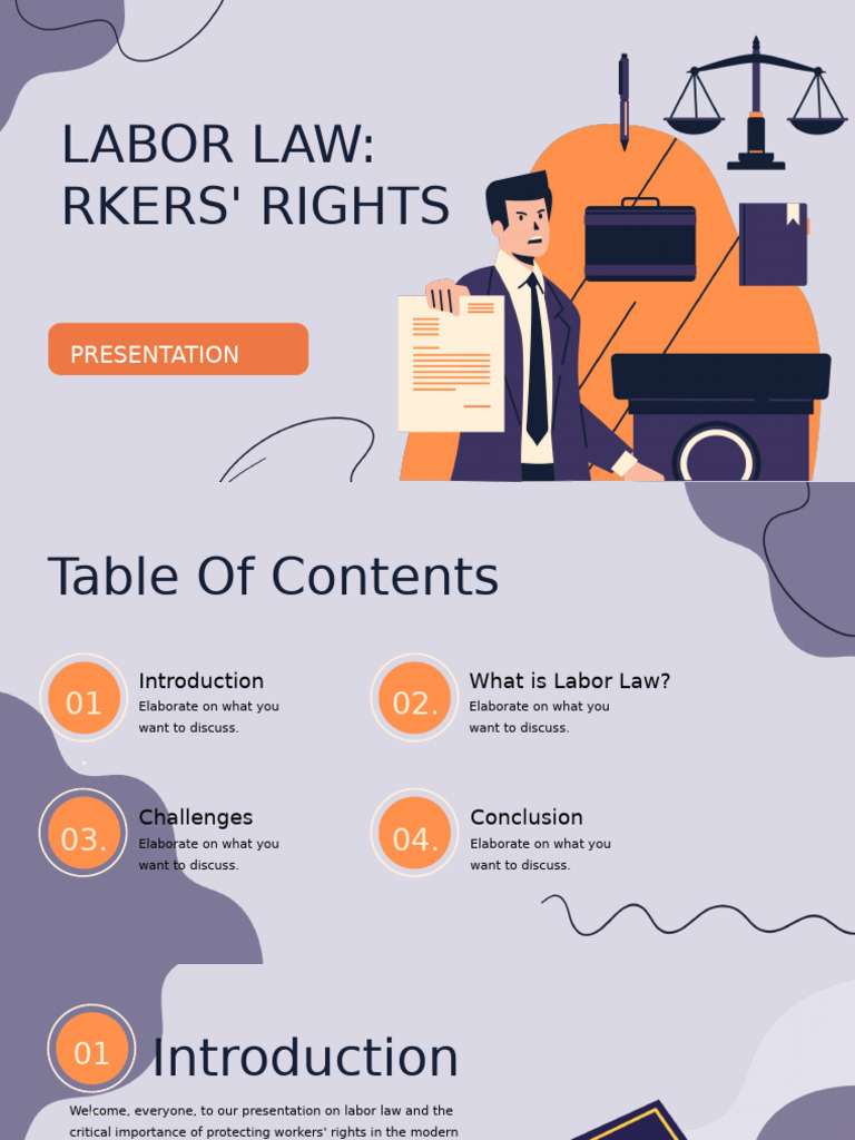 Labor Law Workers' Rights Presentation | PDF | Labour Law | Employment
