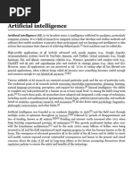 AI Goals | PDF | Artificial Intelligence | Intelligence (AI) & Semantics