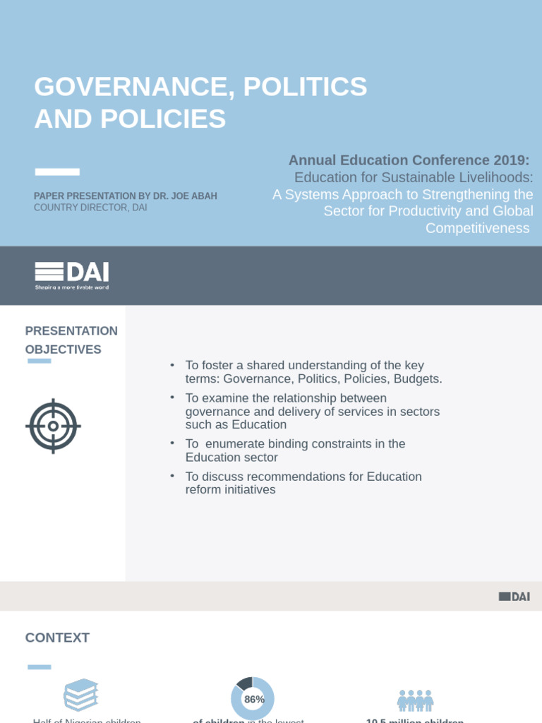 Education Governance Insights by Dr. Abah | PDF | Governance | Teachers