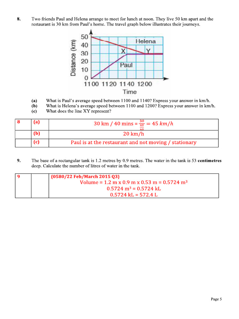 Y6 Unit Homework 06_5 | PDF