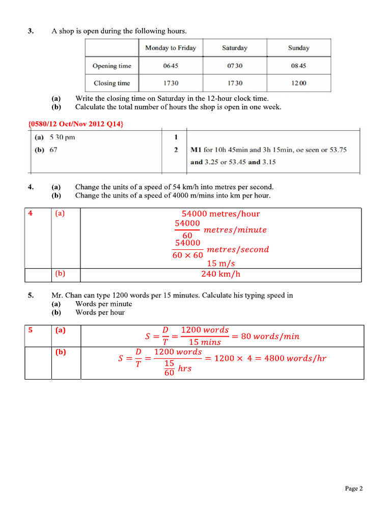 Y6 Unit Homework 06 - 2 | PDF