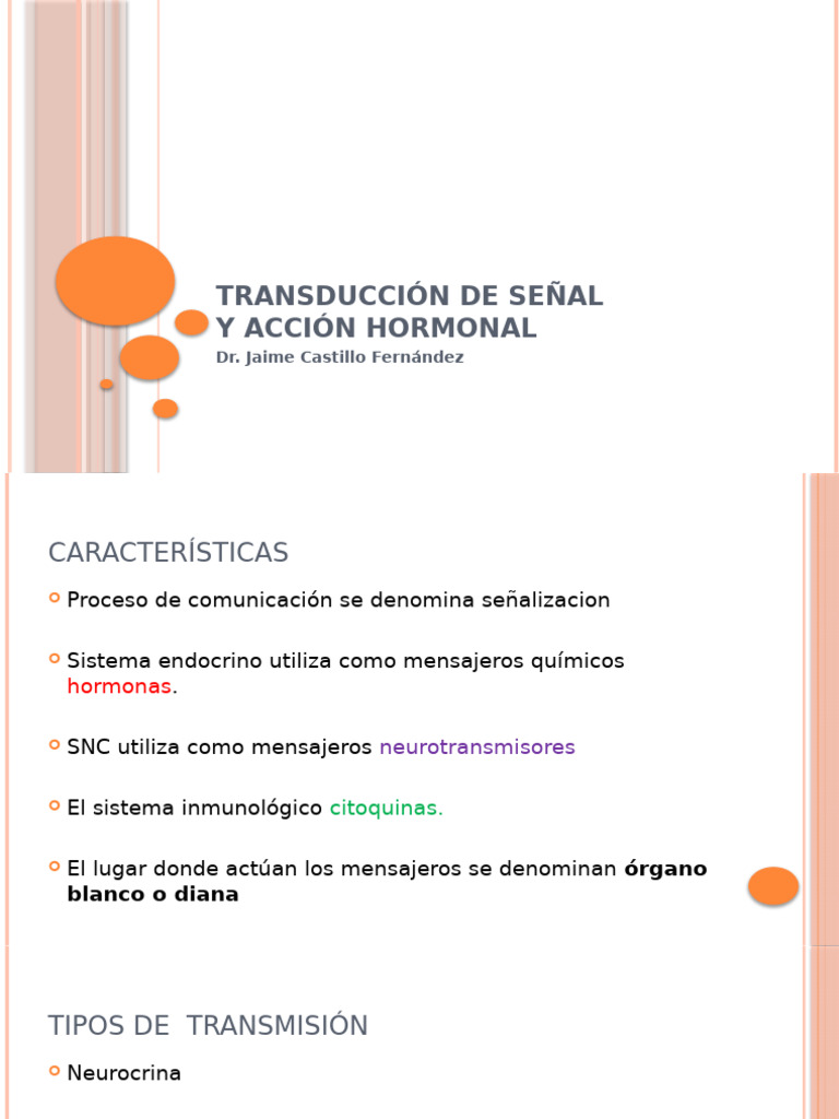 Señalización Hormonal y Receptores | PDF | Receptor (Bioquímica ...