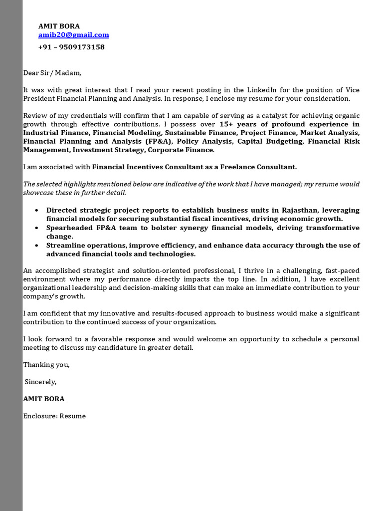 Amit Bora - Cover - Letter | PDF