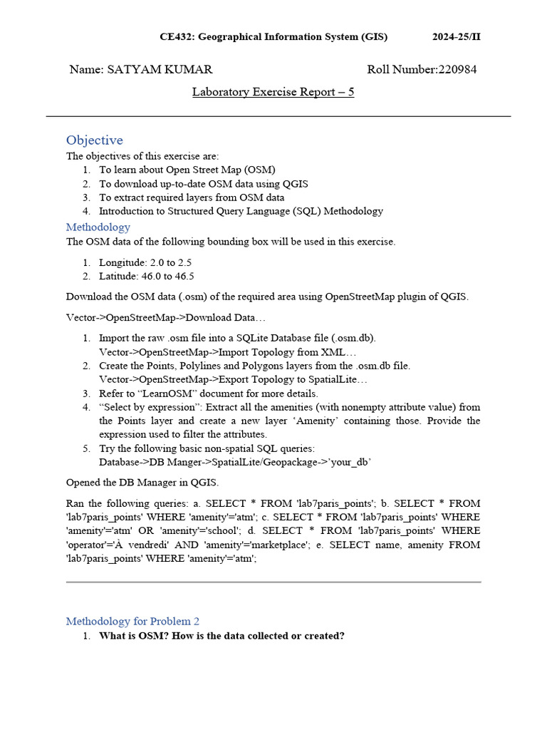 Satyam Kumar Lab5 | PDF | Geographic Information System | Information Technology