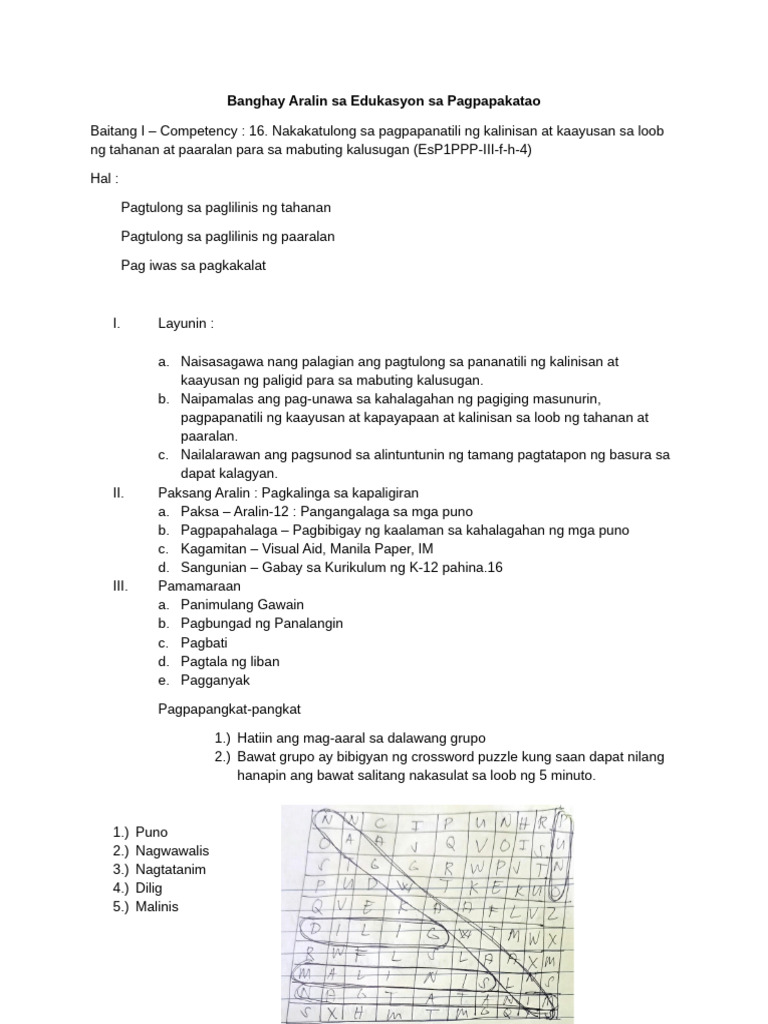 Lp-Filipino Grade 1 | PDF