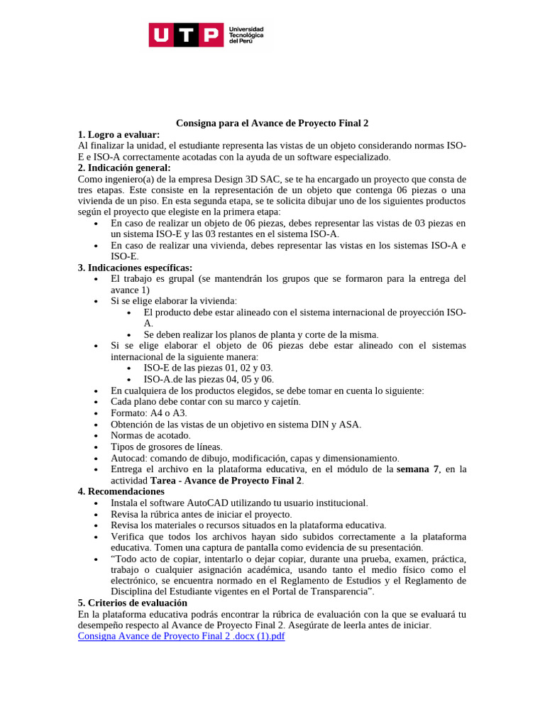 ? (AC-S09-APF2) - Avance de Proyecto Final 2 - DIBUJO PARA INGENIERIA | PDF