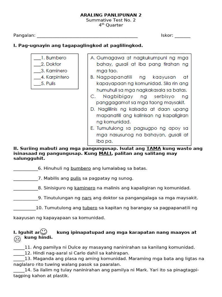 Ap2 ST2 Q4 | PDF