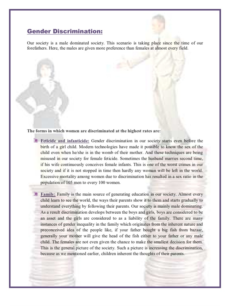 Gender Discrimination | PDF