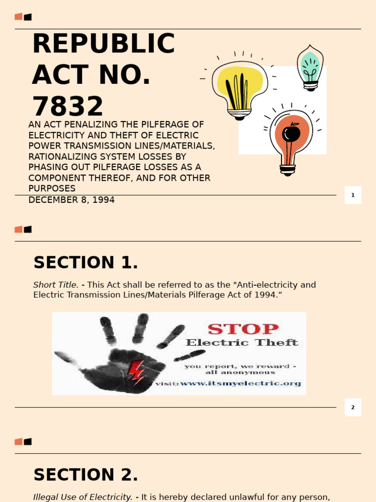 Ra 7832 | PDF | Insulator (Electricity) | Electricity