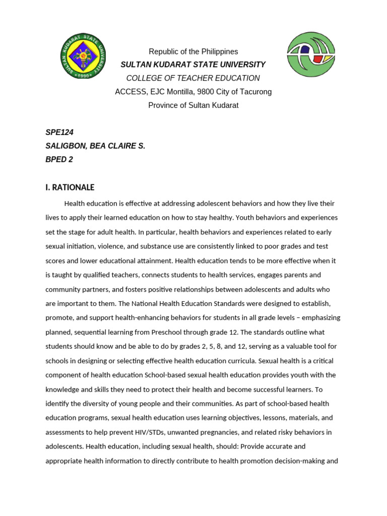 Reflection | PDF | Health Education | Behavioural Sciences