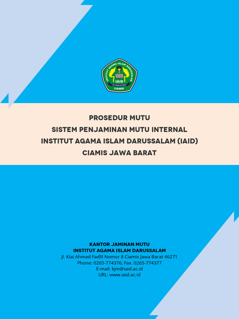 Prosedur Mutu SPMI IAID Ciamis | PDF