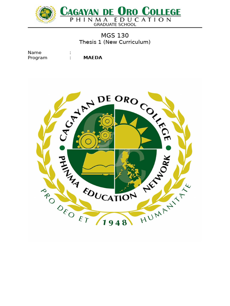 COC Blank Template | PDF