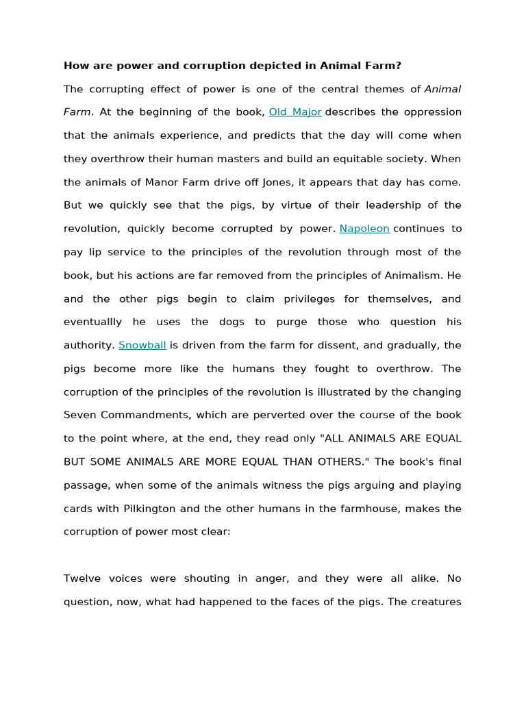 power and corruption | PDF