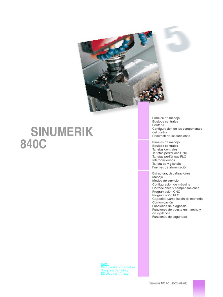Manual Sinumerik 840c | PDF | Ingeniería Informática | Ciencias de la Computación