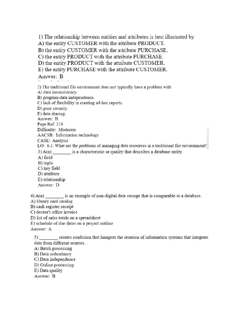 chapter 6 test bank | PDF