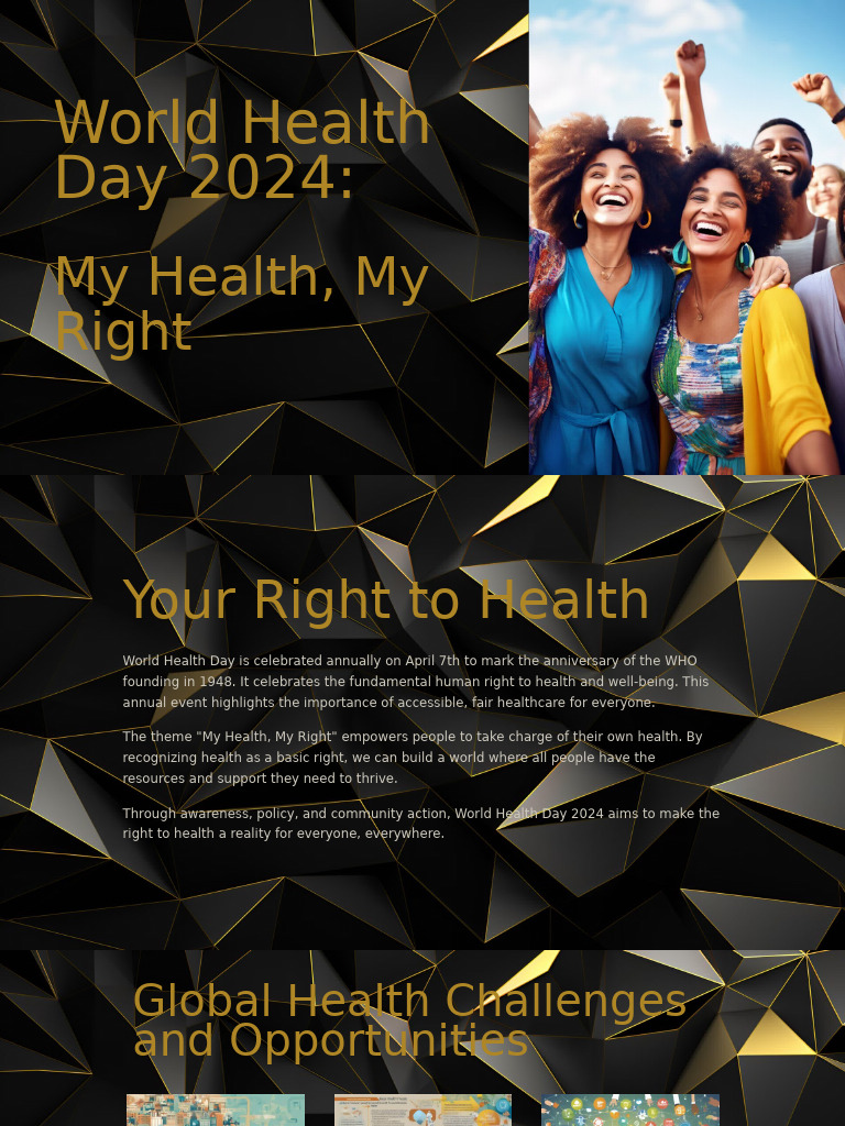 World Health Day 2024 My Health My Right | PDF | Health Care ...